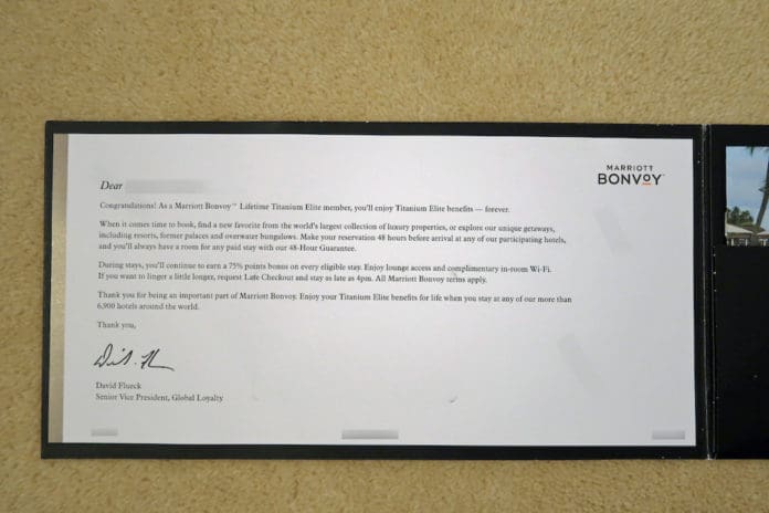 Dit is wat wordt geleverd in het Marriott Lifetime Titanium pakket | be ...