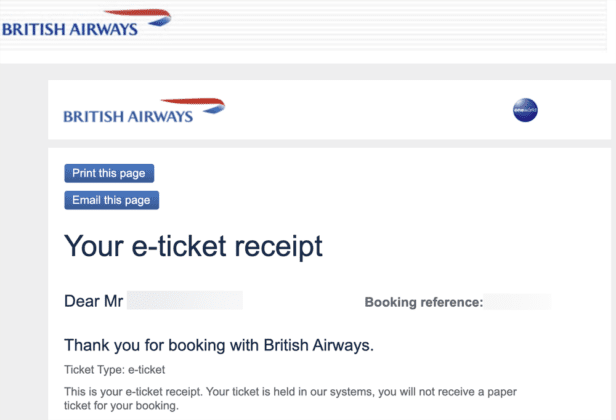Be Careful When Using Select British Airways Vouchers Itineraries Not Ticketing 
