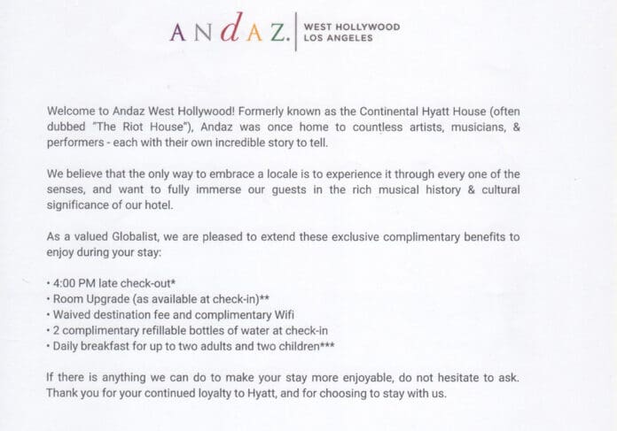 Review: Andaz West Hollywood (once known as the Riot House)